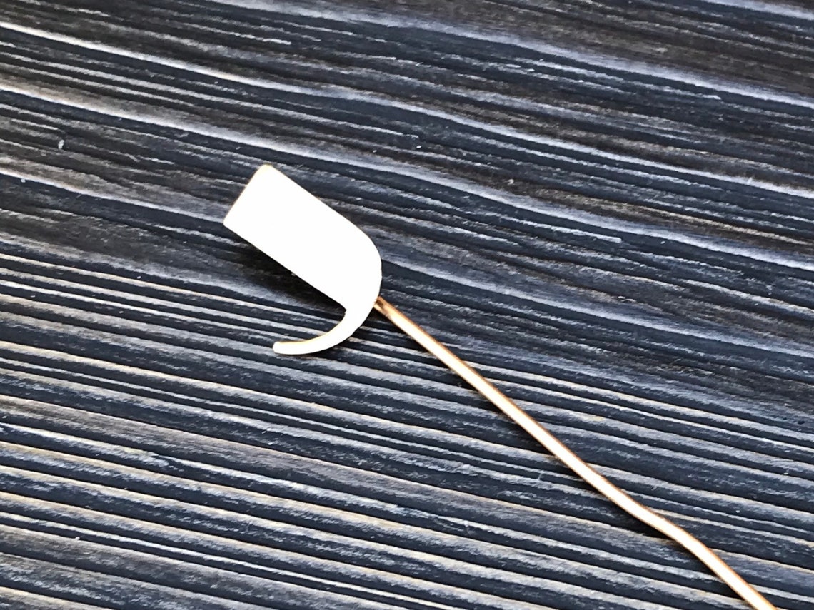 Vintage Stick Pin 14K Letter J Initial Pin Hat Lapel Jewelry | Etsy
