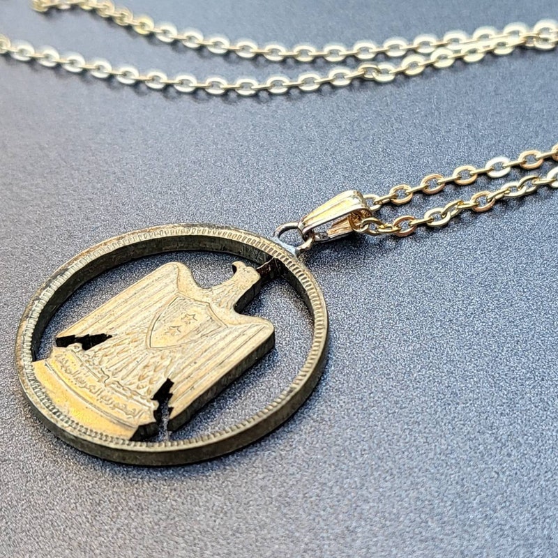 Cut Coin Necklace - Etsy