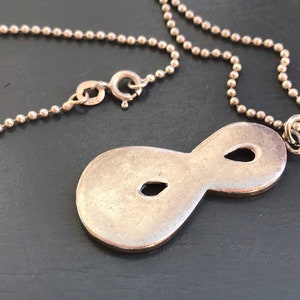 Sterling Silver Infinity Symbol Figure 8 Pendant Vintage Fine - Etsy