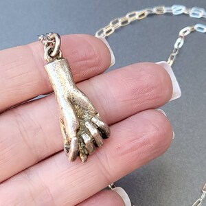 Vintage Sterling Hand Pendant Necklace Figa Fist Solid - Etsy