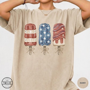 Comfort Colors® Patriotic Popsicle Shirt, Print Only- Not Real Painting ...