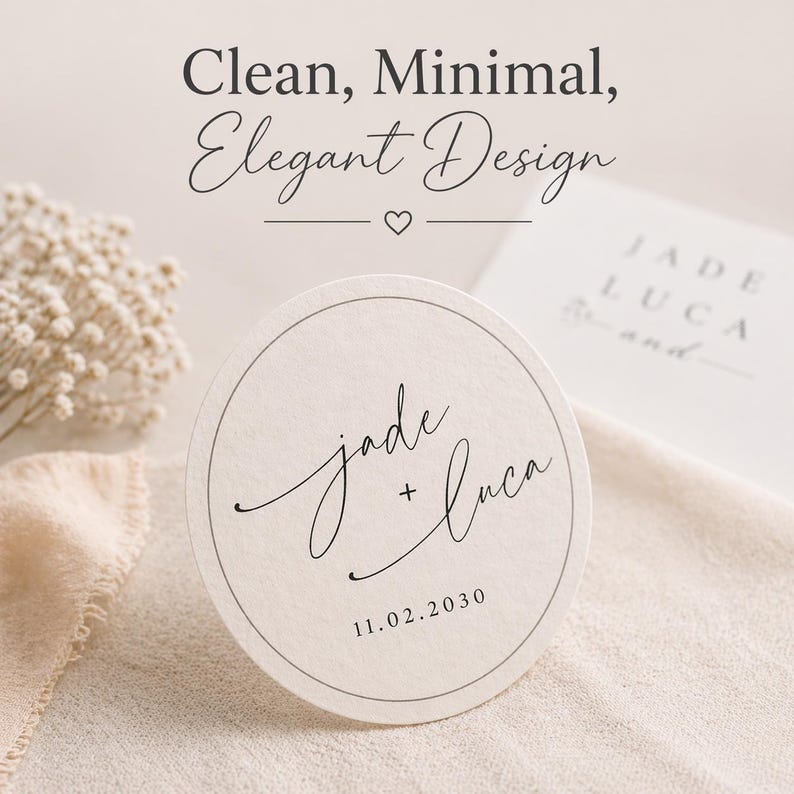 Personalized Wedding Envelope Stickers, Custom Names Date Labels ...