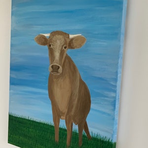 Cow in Field Bored Cow in Grass Moo Got Cow Outstanding Cow | Etsy