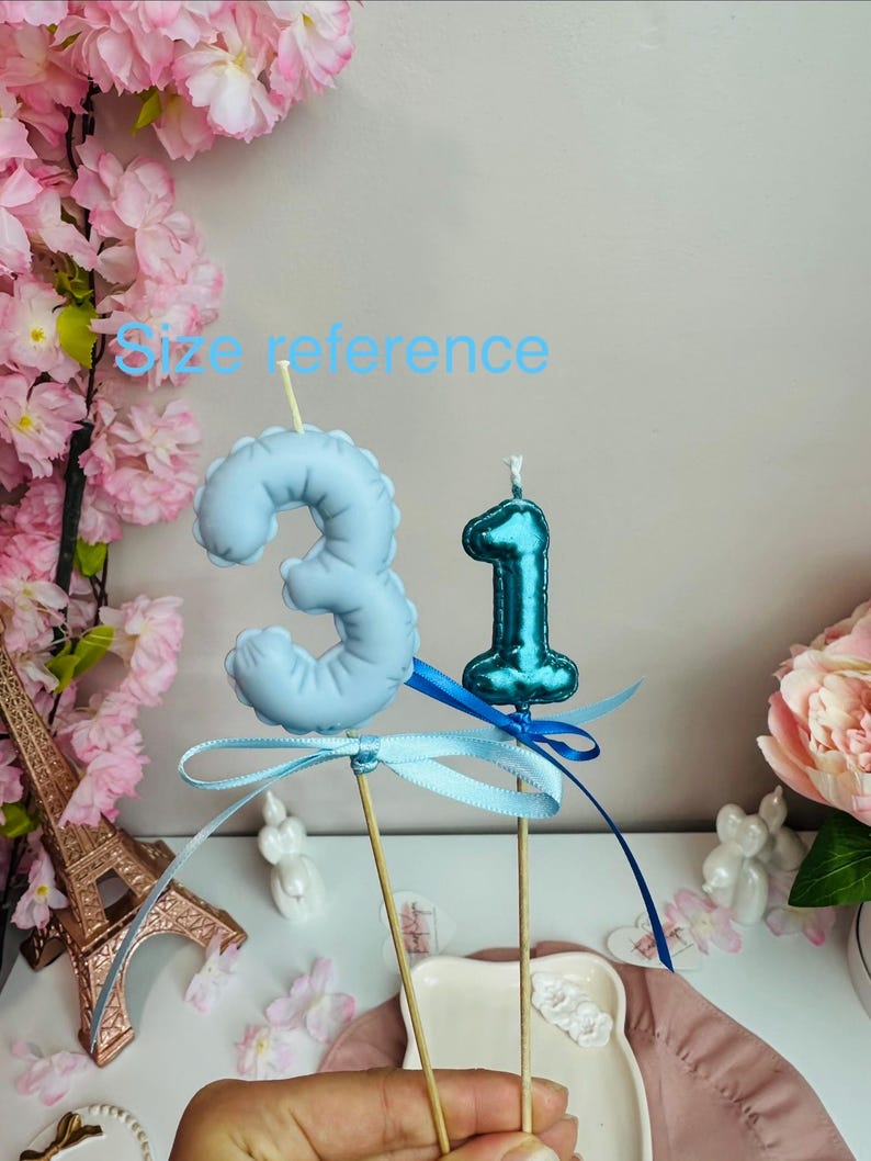Dinosaur Birthday Candles, Number Candle, Handmade Cake Toppers, Dino ...