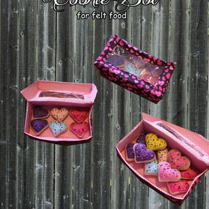 Cookie Box Sewing Pattern PDF for Felt Food - Etsy