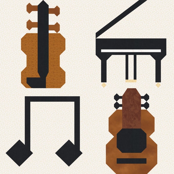 Piano Quilt Pattern - Etsy