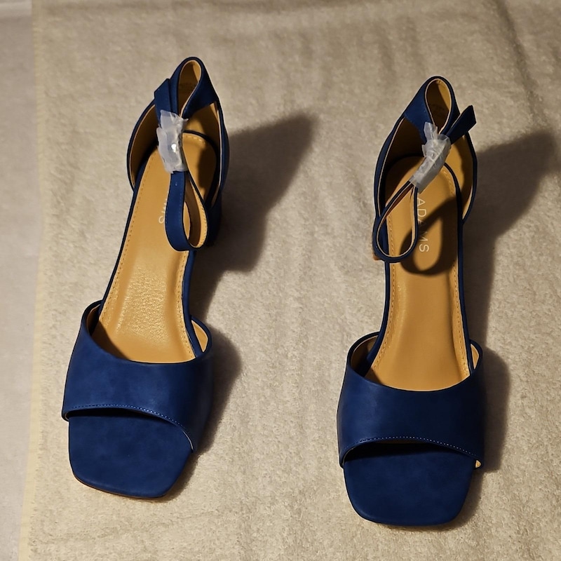 Blue Strappy Heel Sandals - Etsy