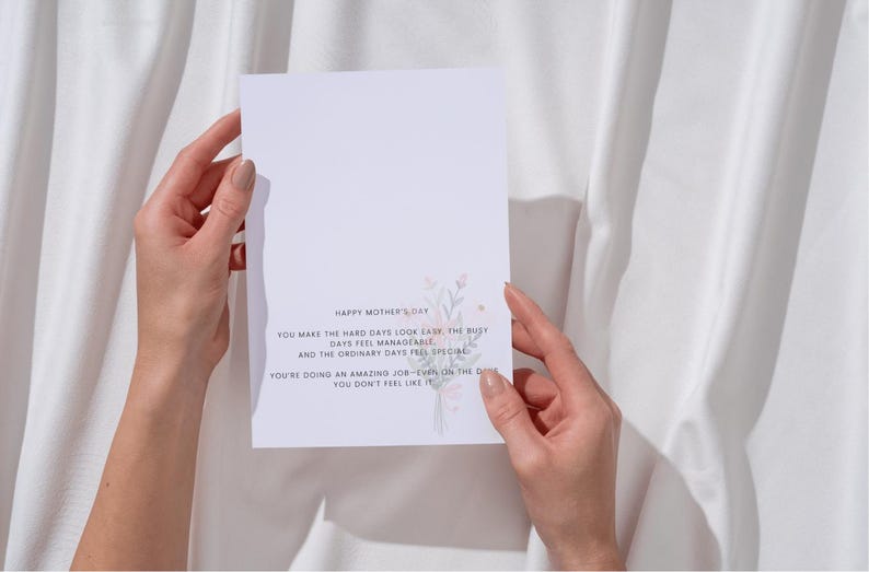 Mother's Day Card | Watercolor Floral Bouquet, Editable Canva Template ...