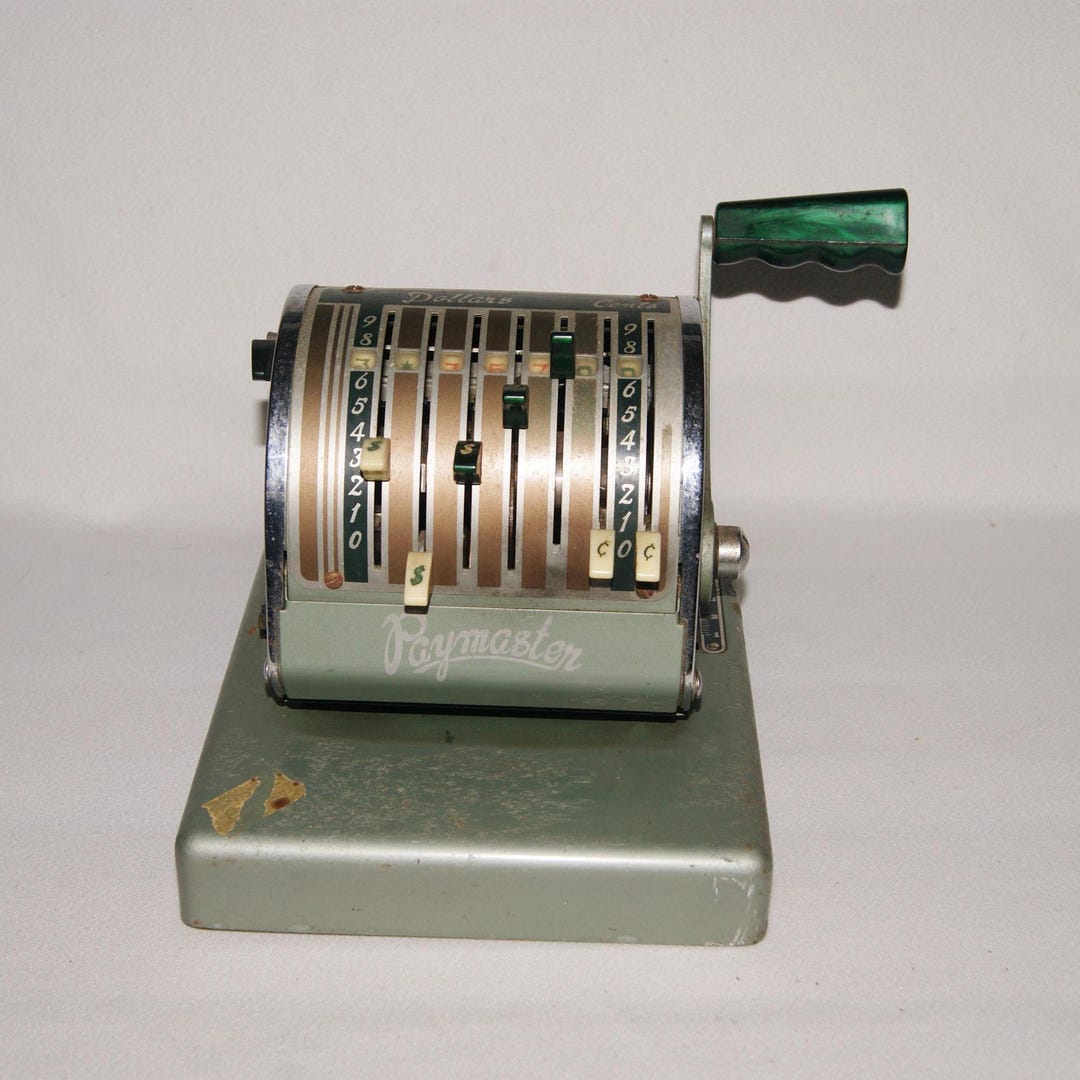 Vintage 7 Column Paymaster Check Writer - Etsy
