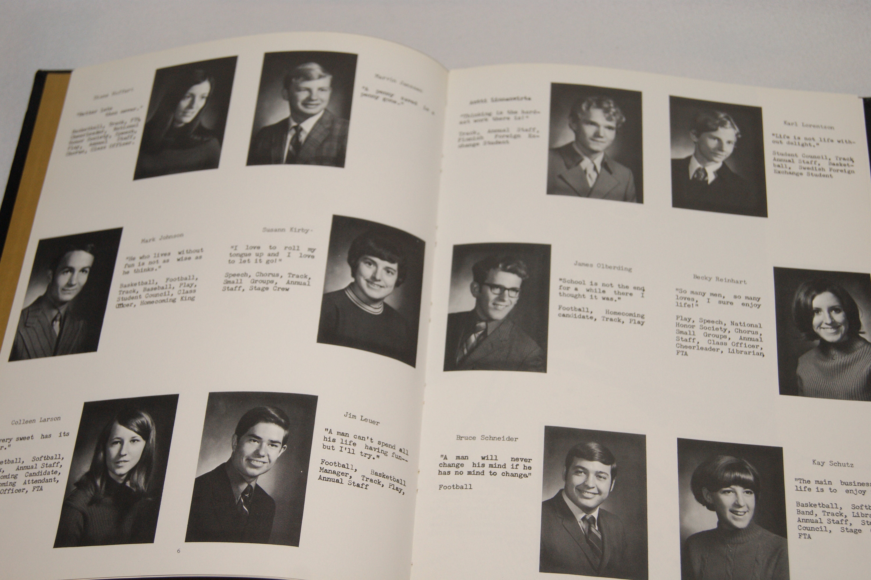 High School Yearbook 1971 Black & Gold Year Book Mallard Iowa - Etsy