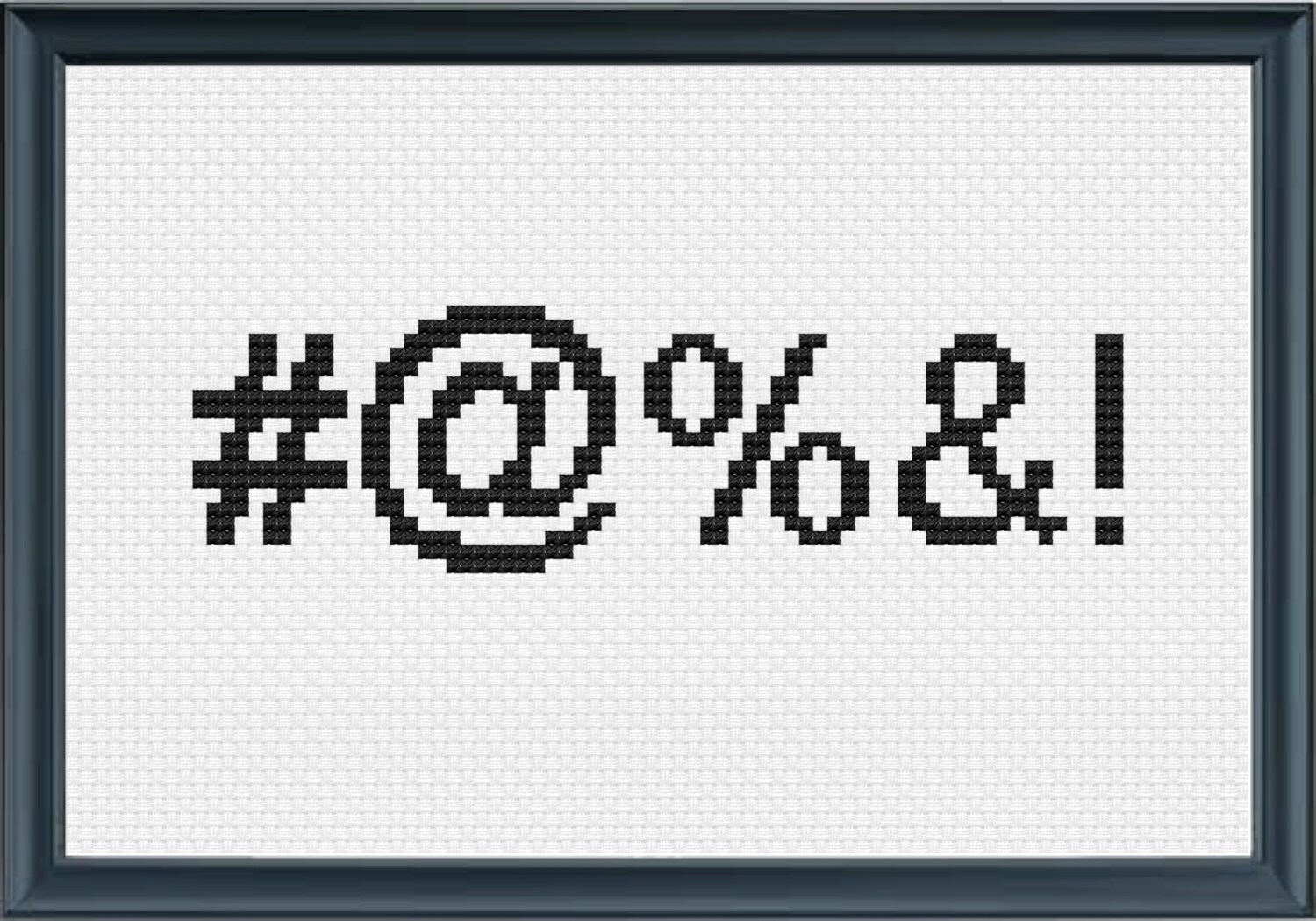 Cross Stitch Pattern CENSORED Swearing Curse Word Funny - Etsy