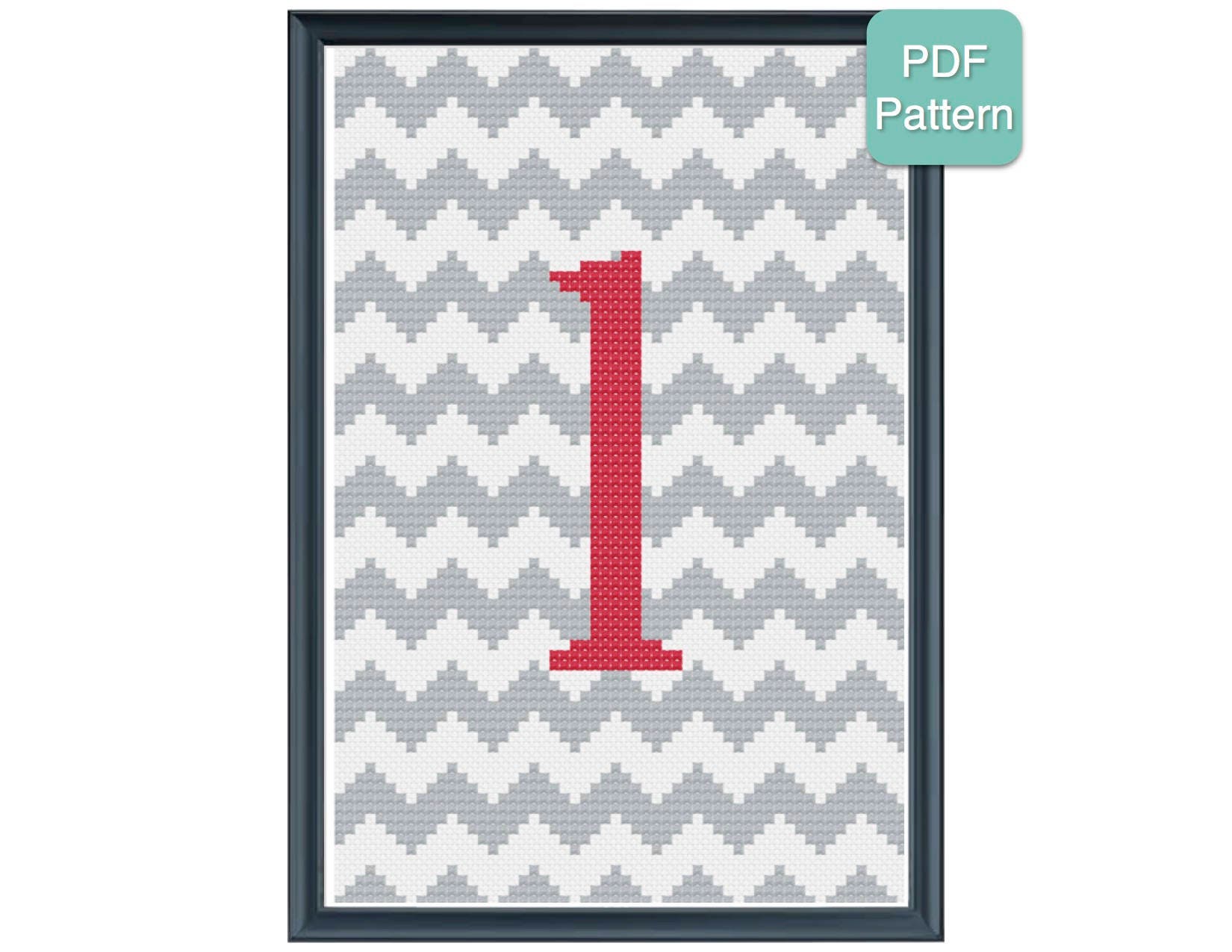 Craft Supplies & Tools Cross Stitch Kits & How To Anniversary Monogram ...