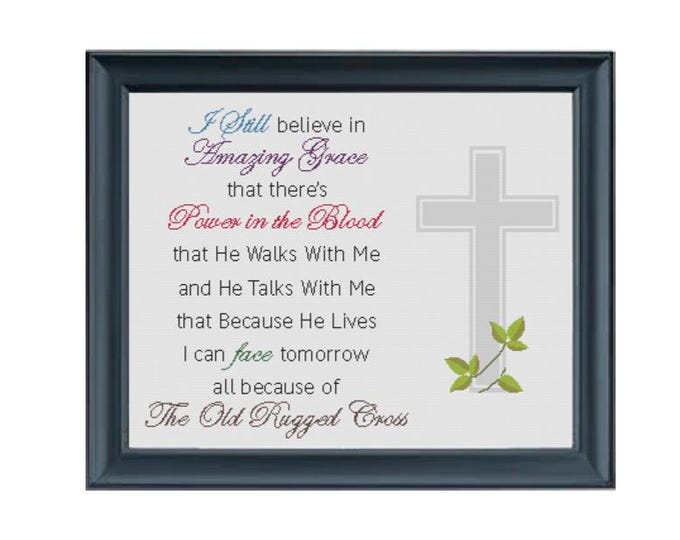 Printed Copy of Rugged Cross Pattern - Etsy