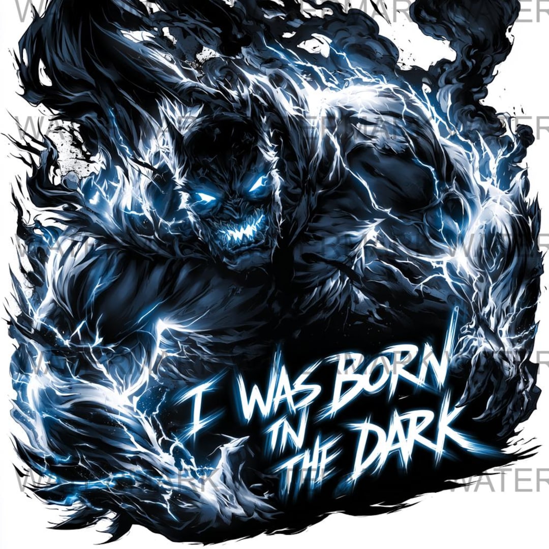 Born in the Dark | Monster Wolf PNG | Dark Fantasy Shirt | Sublimation ...