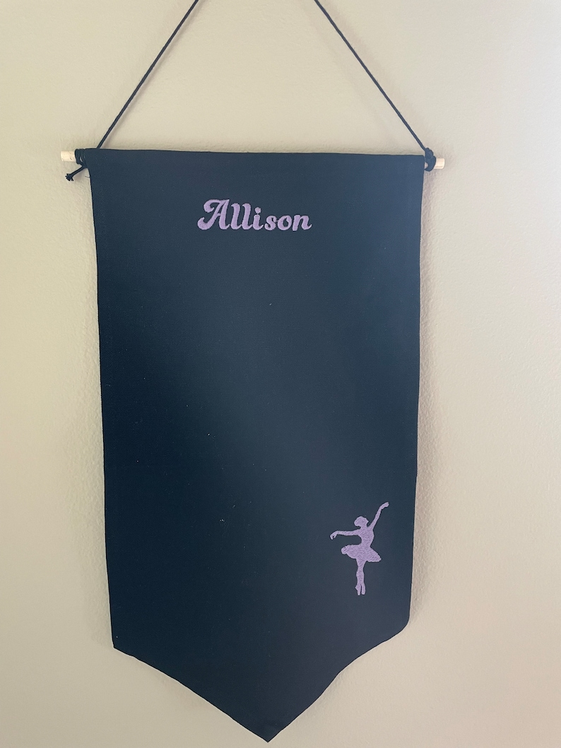 Dance Pin Banner Holder With Embroidered Name - Etsy
