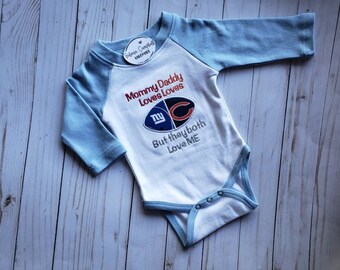 House Divided Baby Embroidered Football Bodysuit, Shirt, Burp Cloth ...