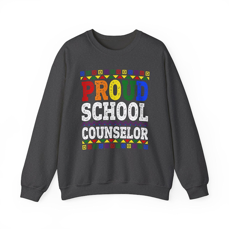 Proud Rainbow Letters Sweatshirt | Pride Crewneck School Counselor Gift ...