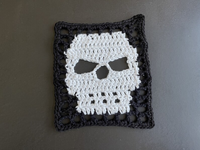 Skull Filet Square Crochet Pattern pattern Only - Etsy