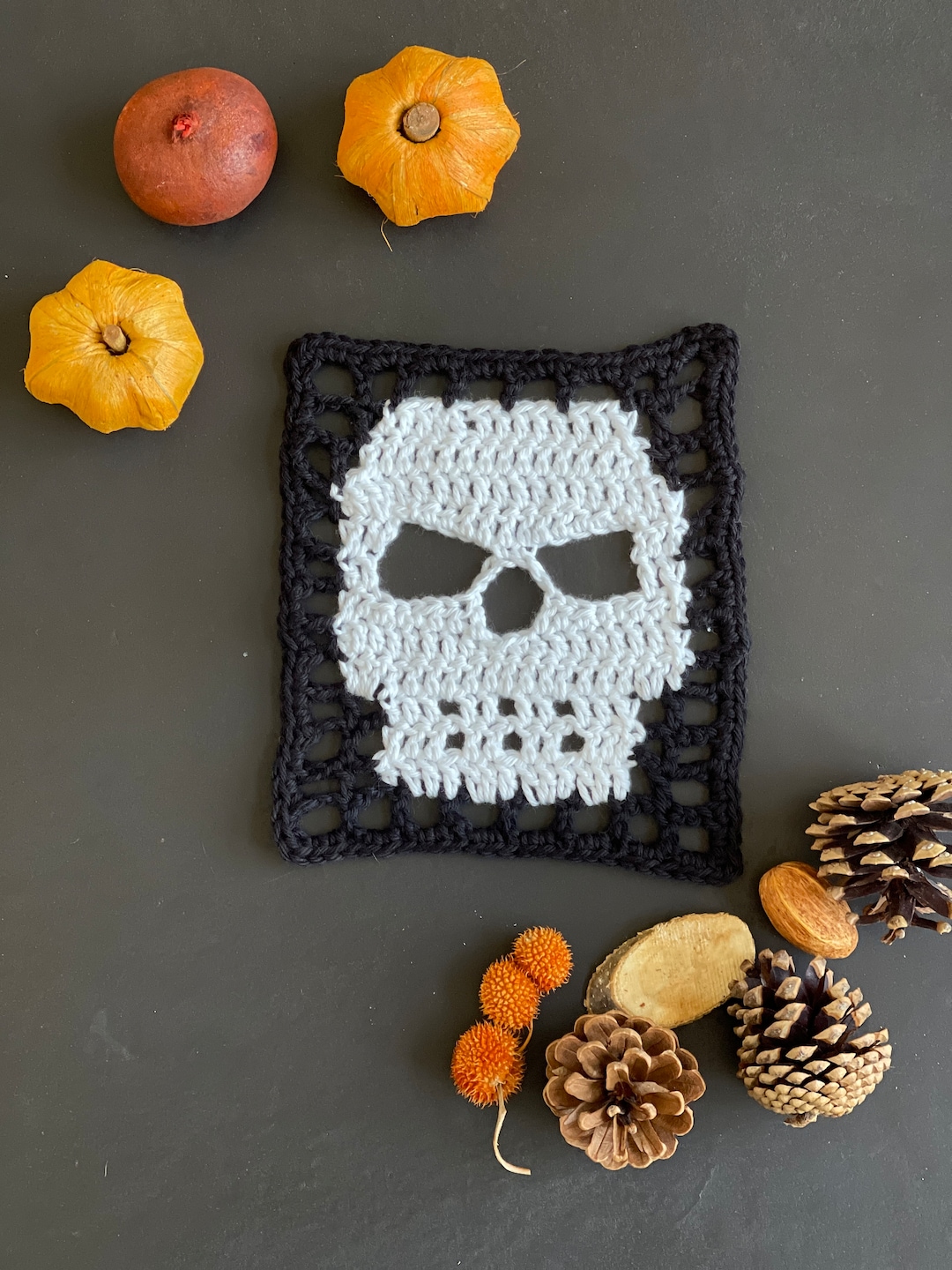 Skull Filet Square Crochet Pattern ***pattern Only*** - Etsy