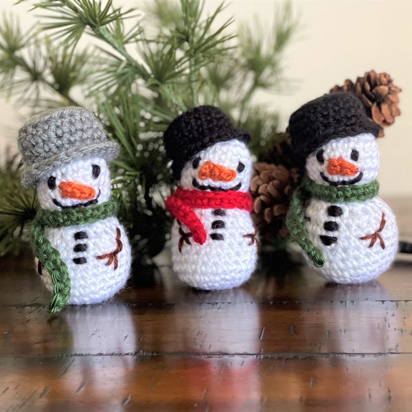 Crochet Snowman - Etsy