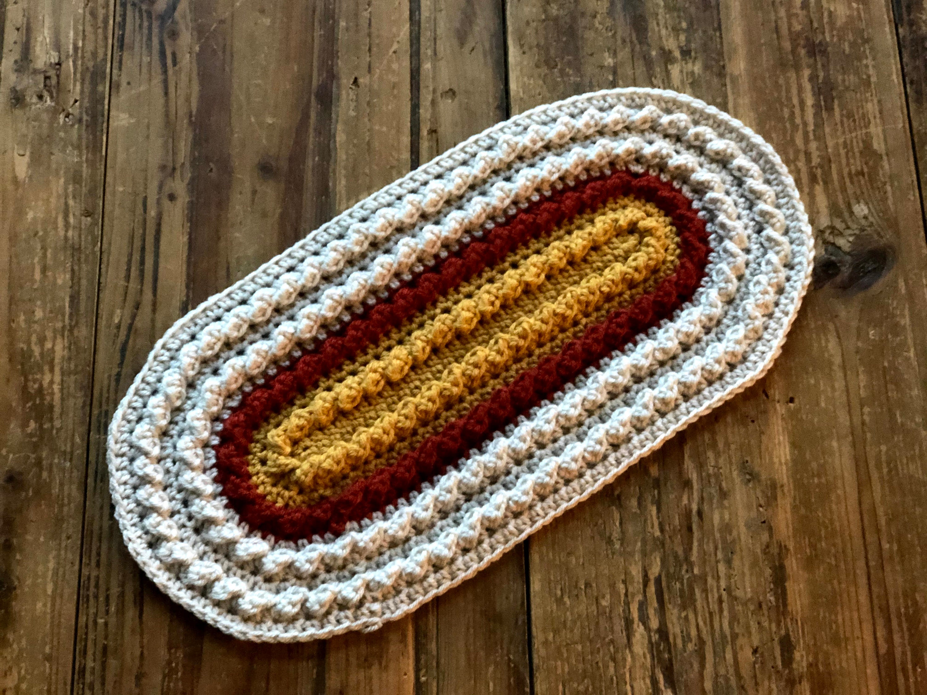 The Cable Stitch Crochet Oval Rug ***digital Only*** - Etsy