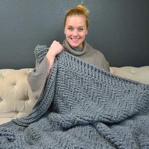 Silver Stairs Crochet Blanket Pattern - Etsy Australia