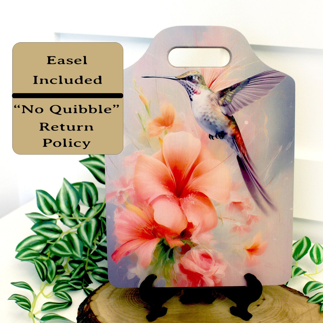 Hummingbird Kitchen Decor, Environmentally Friendly Handled Bamboo ...