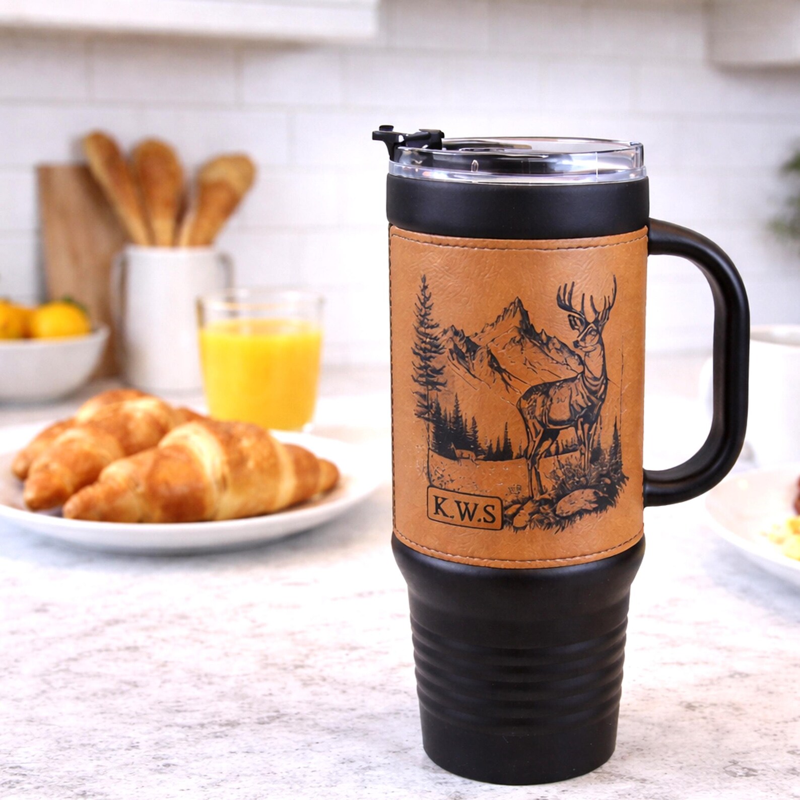 40 Ounce Personalized Hunting Travel Mug, Custom Coffee Tumbler ...