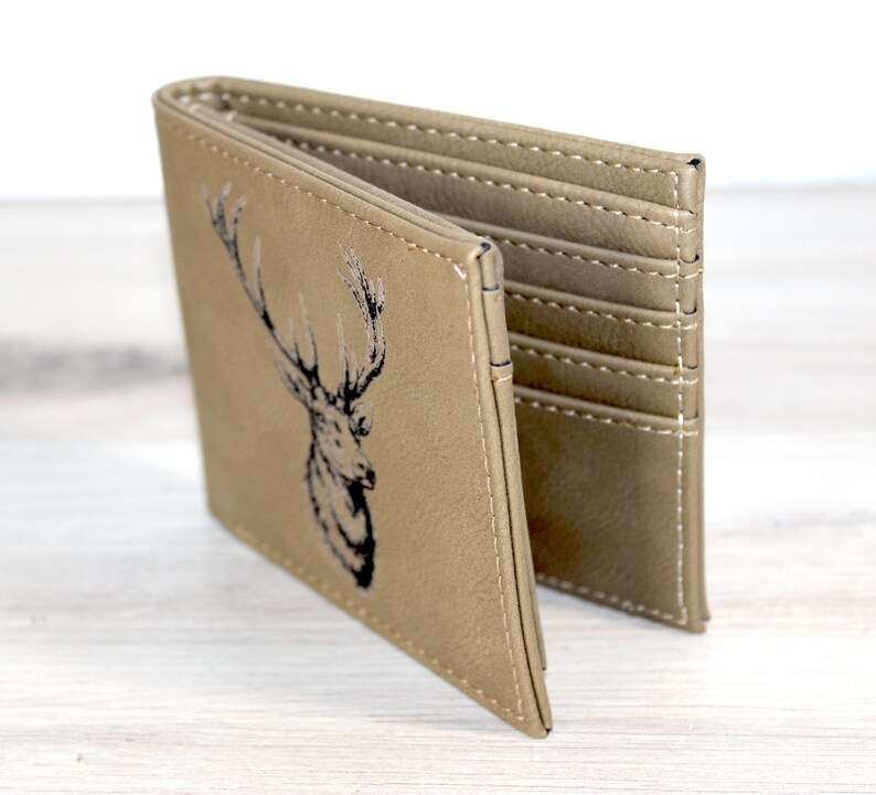 Men's Leather Bifold/trifold Hunting Wallet With Flip ID - Etsy