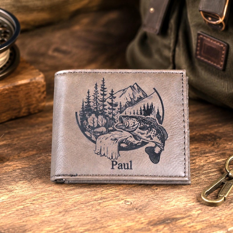 Engraved Fishing Wallet - Etsy
