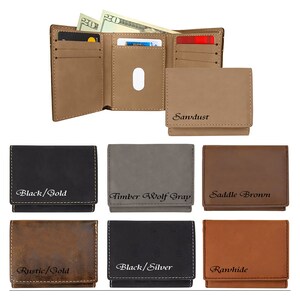 Men's Leather Bifold/trifold Hunting Wallet With Flip ID Display ...