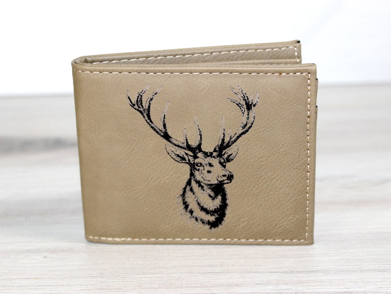 Men's Leather Bifold/trifold Hunting Wallet With Flip ID - Etsy