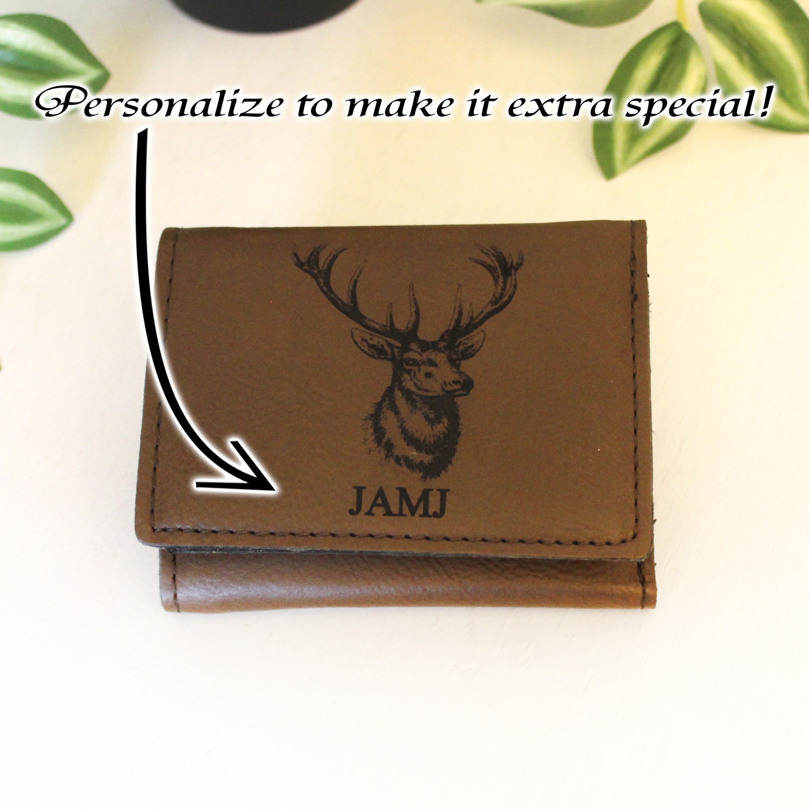 Men's Leather Bifold/trifold Hunting Wallet With Flip ID Display ...