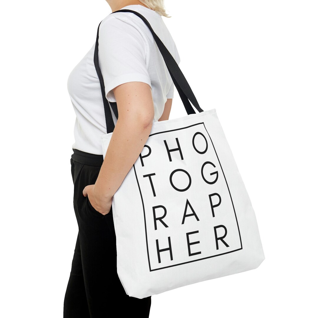 Photographer Bag, Cute Tote, Photographer Gift, Photography Merch, DSLR ...
