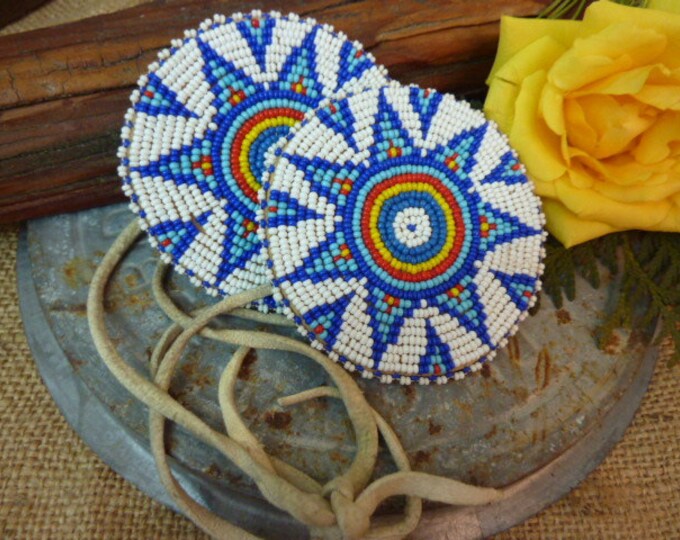 BEADED NATIVE AMERICAN Vintage Arm Bands - Etsy