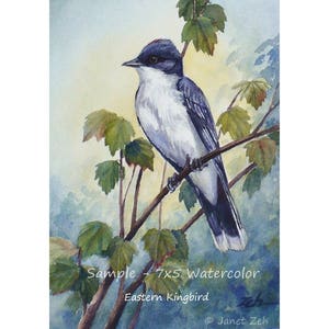 Custom Bird Watercolor Painting Unique Commissioned Wall Art Gift Bird ...