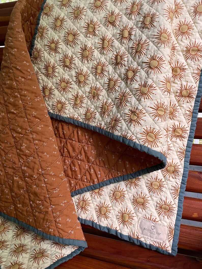 Handmade Modern Baby Quilt Throw Blanket Heirloom Whole Cloth Quilt - Etsy