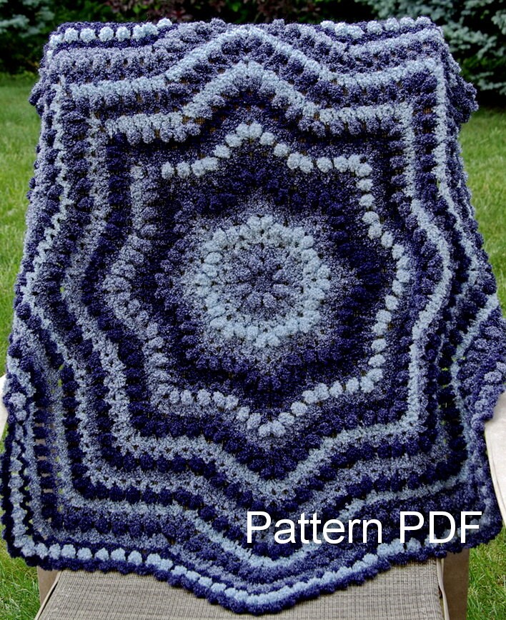 Crochet Pattern- Baby Ripple Afghan. Download Pattern PDF. All Weight ...