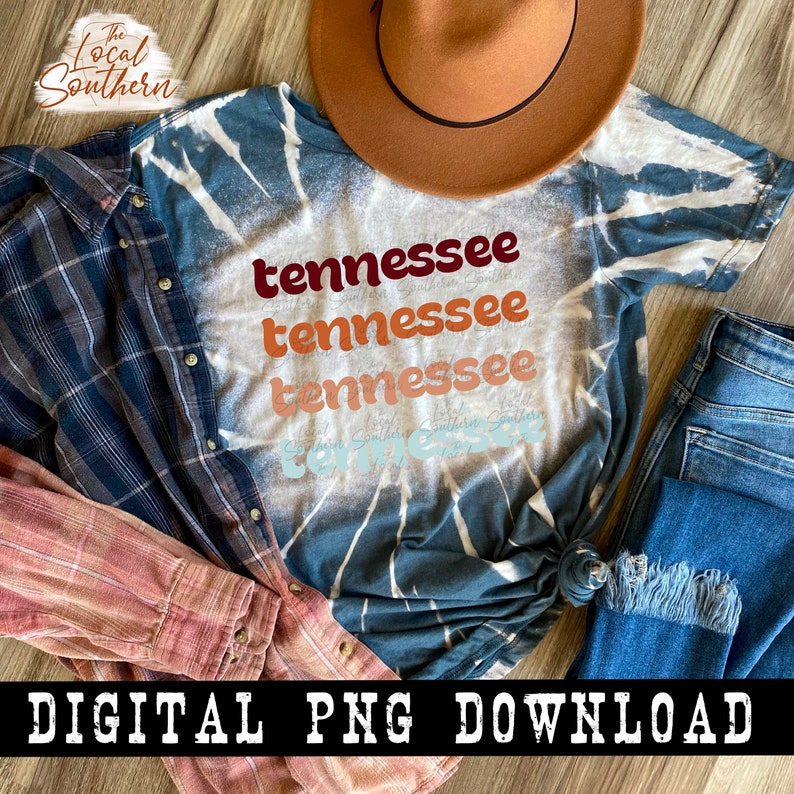 DIGITAL Retro Tennessee Fall Colors PNG File - Etsy