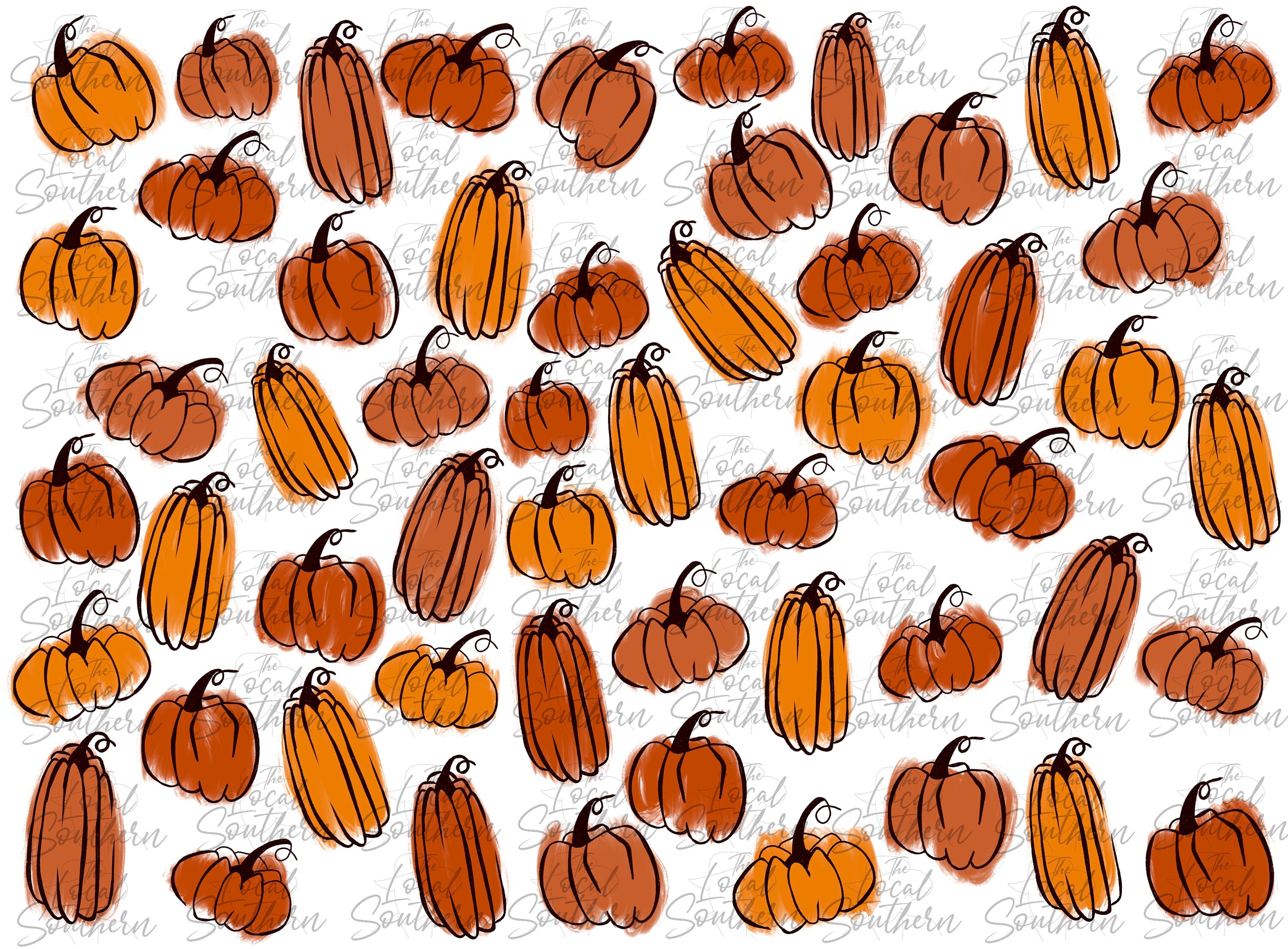 DIGITAL Mini Pumpkin Collage PNG FILE - Etsy