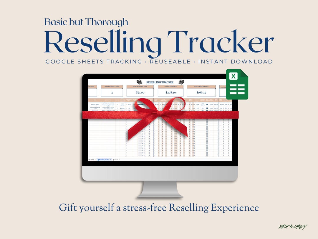Reselling Tracker | Tracking Spreadsheet | Digital Product | Google ...
