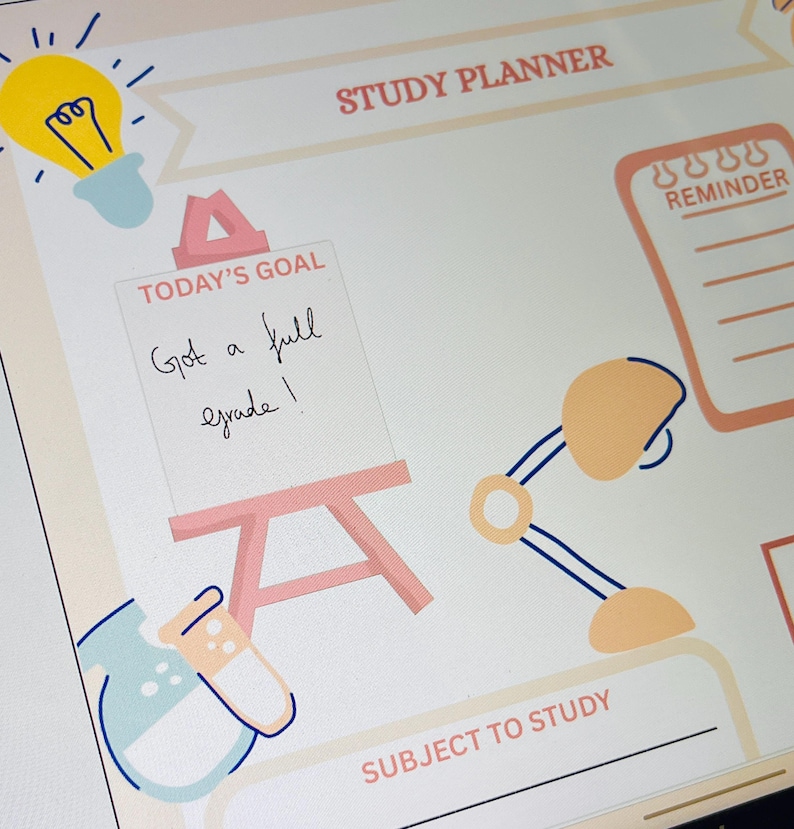 Printable Study Planner, Student Schedule, Daily Study Tracker PDF ...