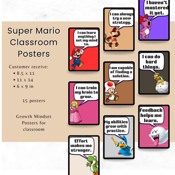 Super Mario Classroom Decor - Etsy
