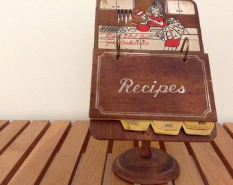 Recipe card stand | Etsy