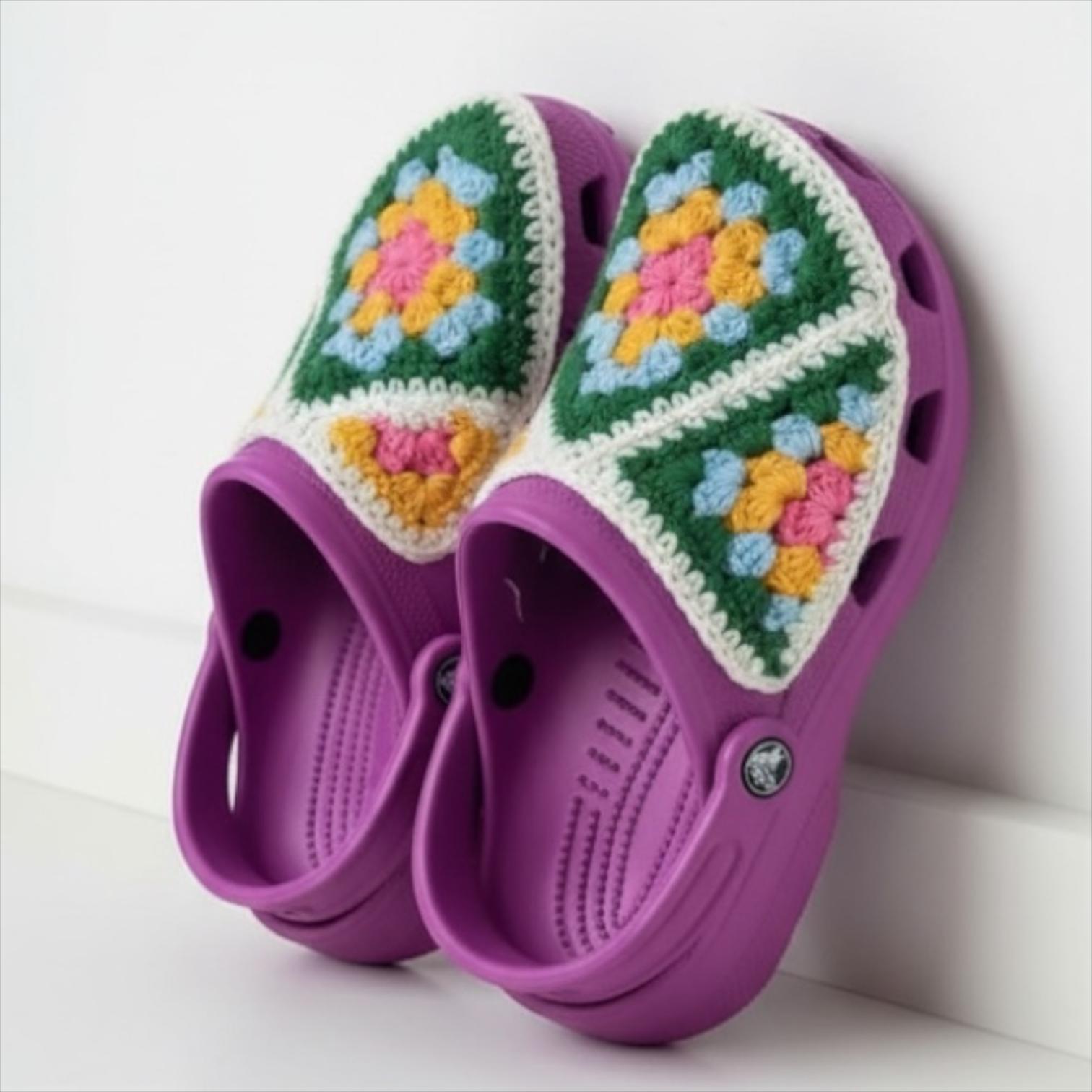 Granny Square Crocs-women's - Etsy