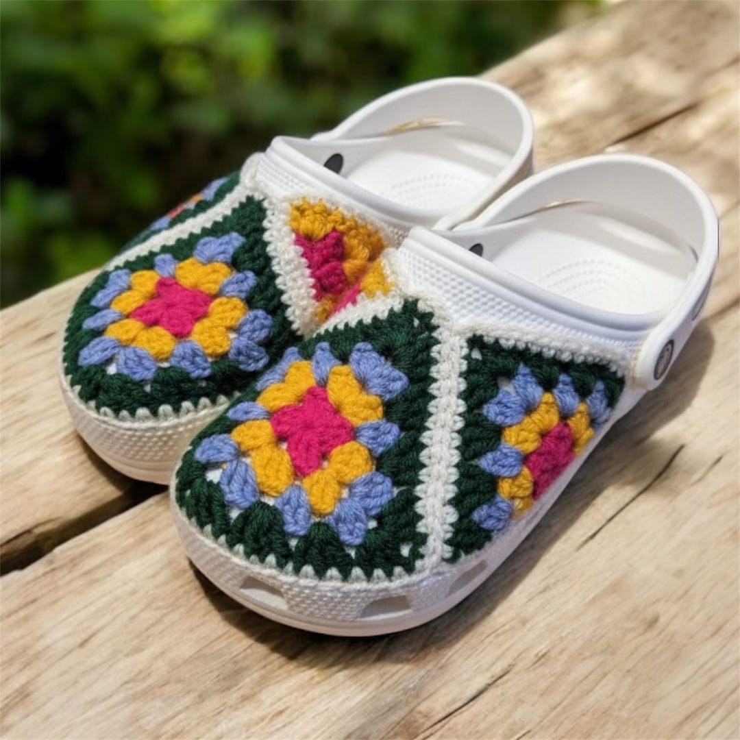 Granny Square Crocs-women's - Etsy