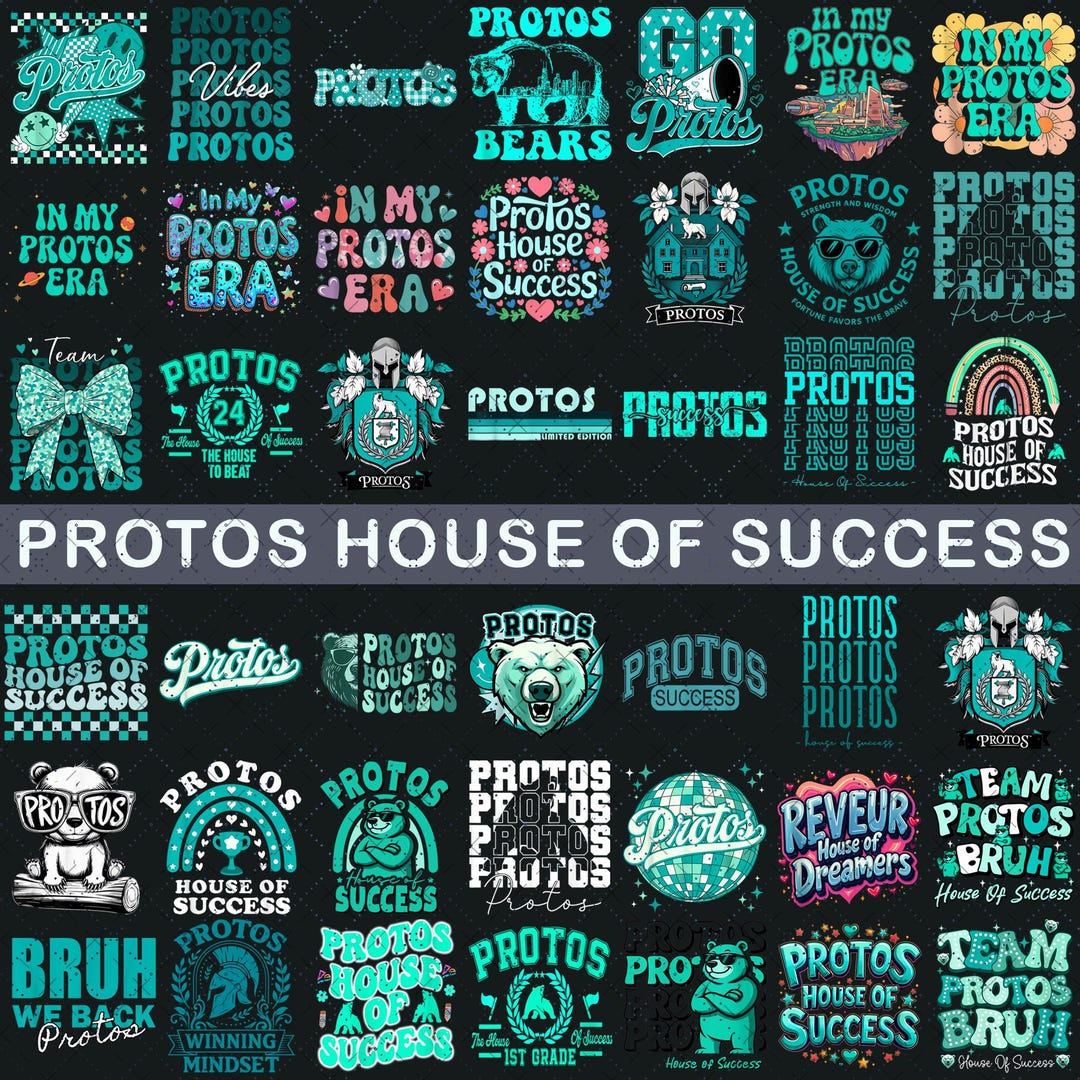 Protos House of Success PNG Bundle, Back to School, College ...
