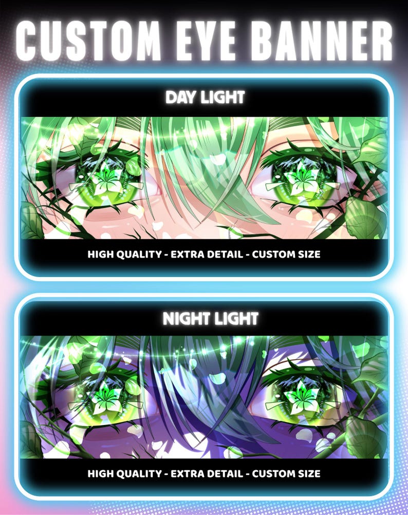 Custom Eye Banner for Twitch | Twitter Banner | Discord Banner ...