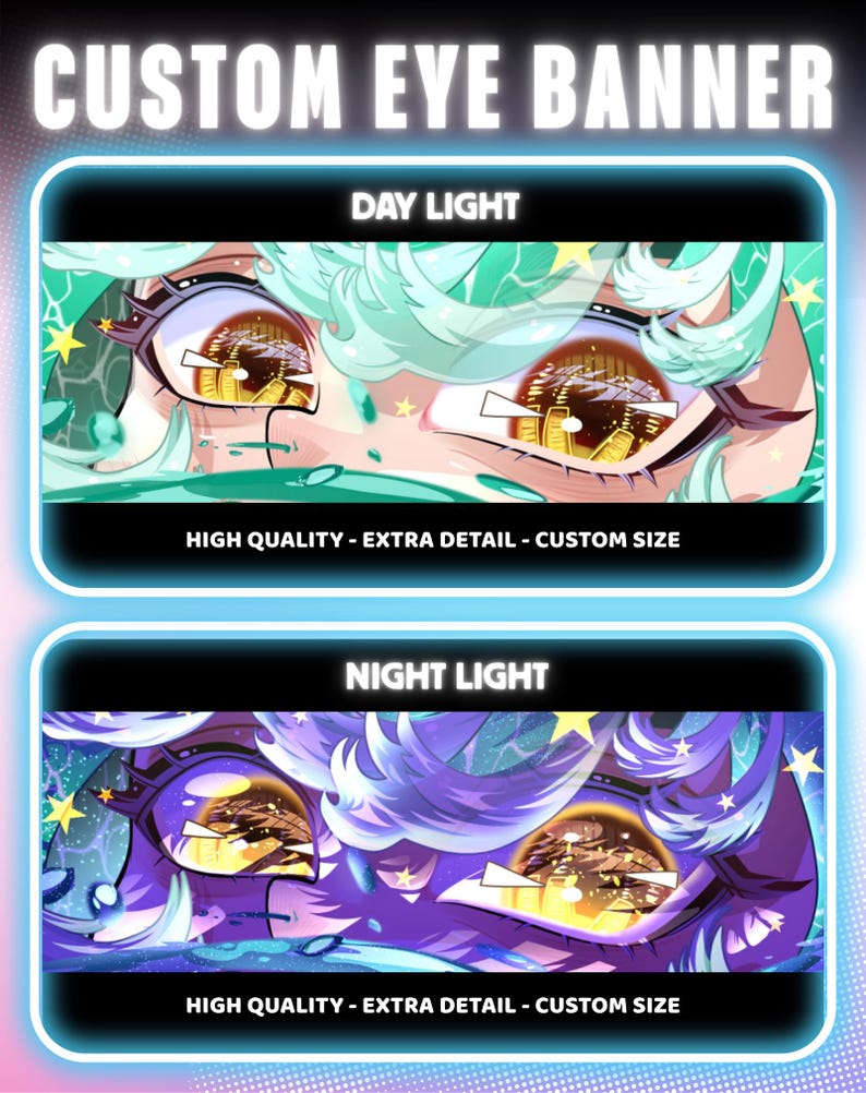 Custom Eye Banner for Twitch | Twitter Banner | Discord Banner ...