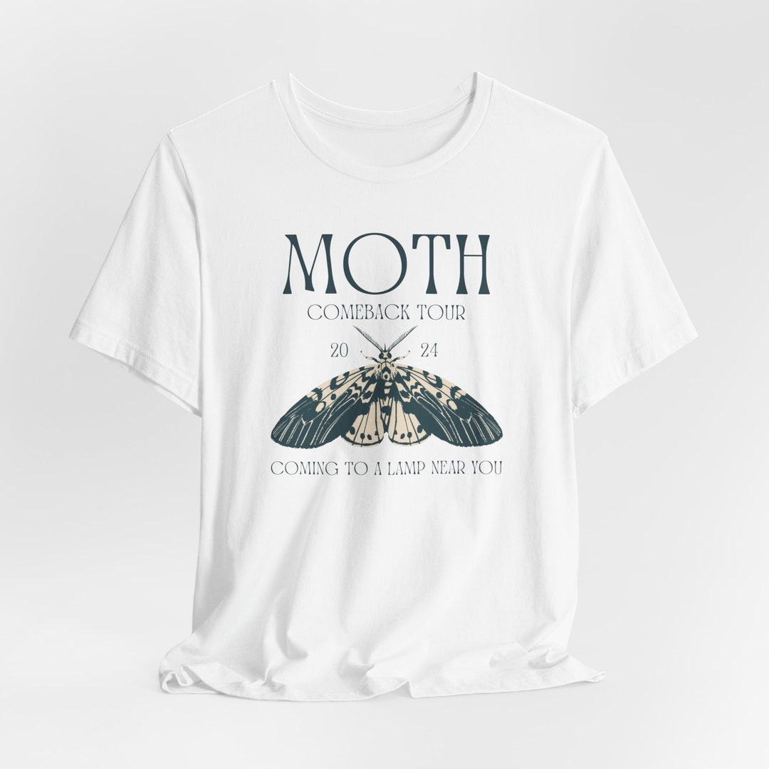 Moth Comeback Tour Shirt, Gift for Nature Lover, Mens Goblincore Shirt ...